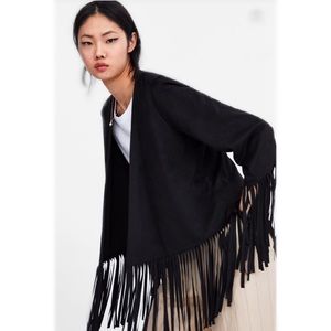 Zara | Jackets & Coats | Zara Fringed Jacket | Poshmark